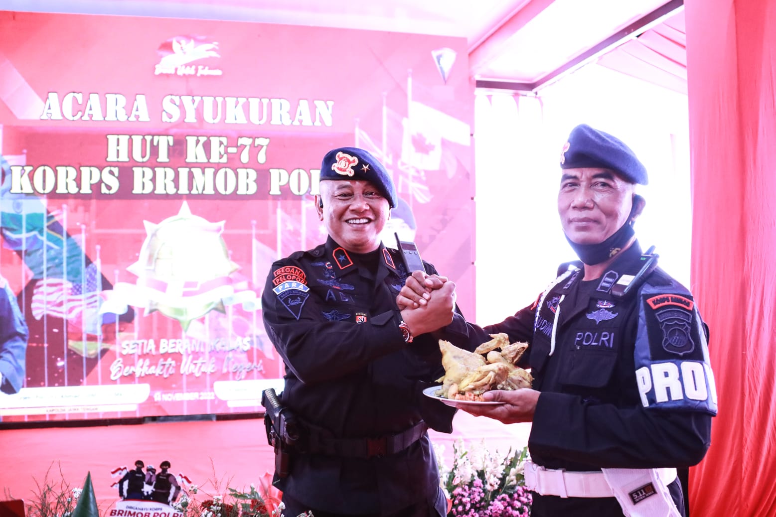 Dihadiri TNI Hingga Sesepuh, Satbrimob Polda Jateng Gelar Tasyakuran HUT Brimob ke 77 ...
