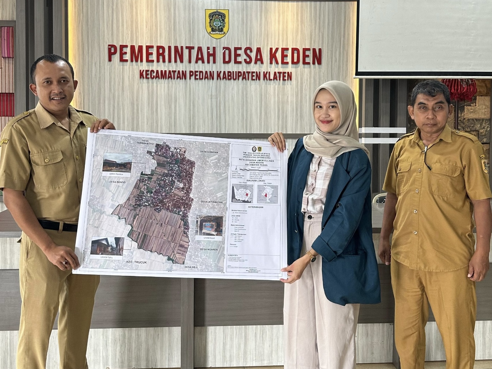 Desa Kaden Kini Memiliki Peta Lokasi UMKM, Berkat Mahasiswa KKN UNDIP - semarangnews.id